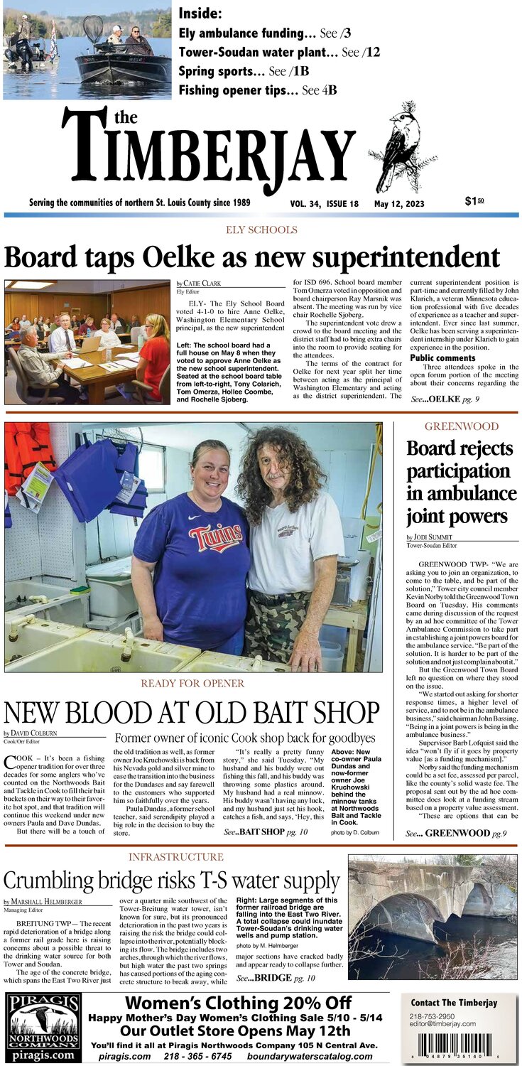 May 12, 2023 e-edition - The Timberjay