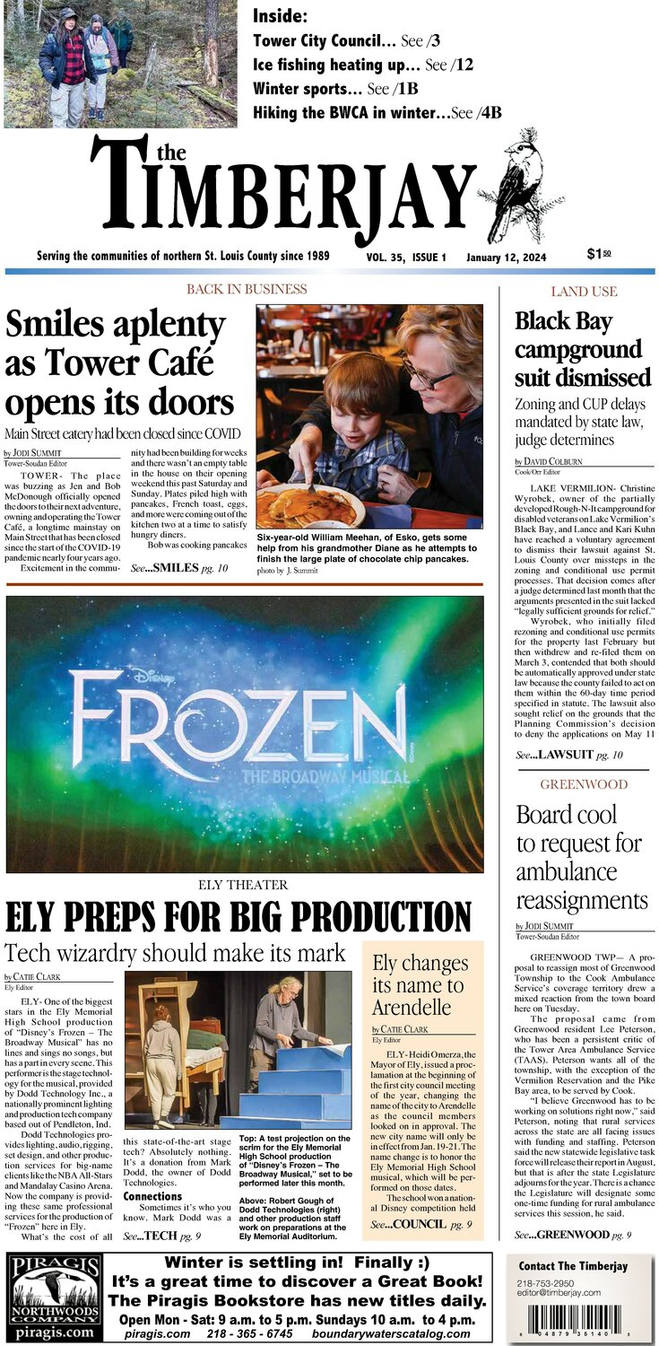 January 12, 2024 e-edition - The Timberjay