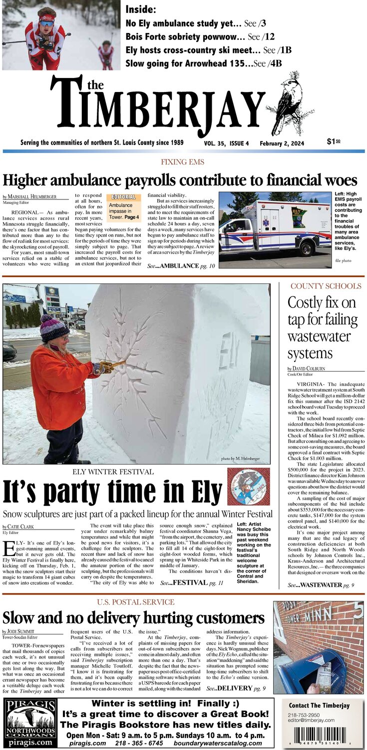 February 2, 2024 e-edition - The Timberjay