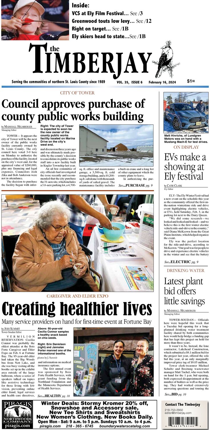 February 16, 2024 e-edition - The Timberjay