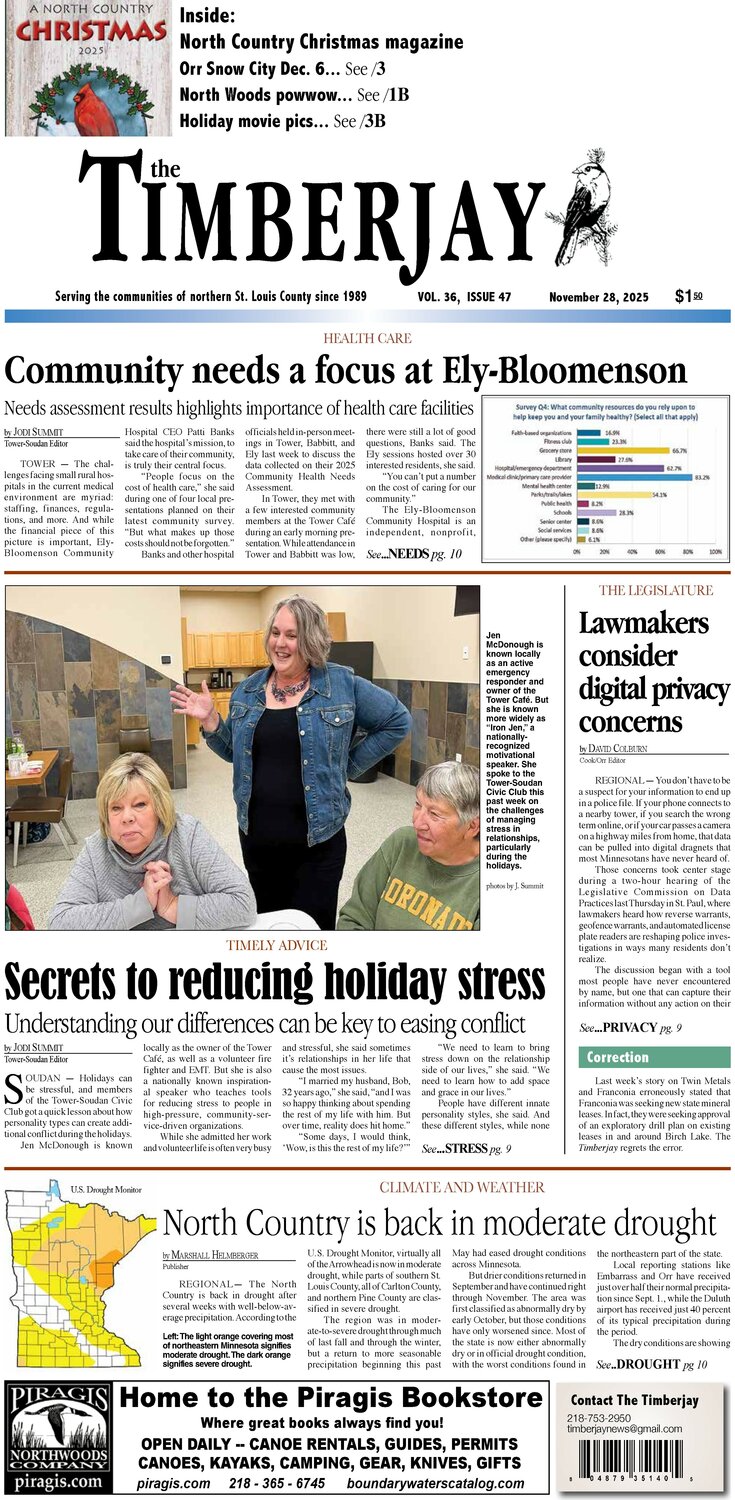 November 28, 2025 e-edition - The Timberjay