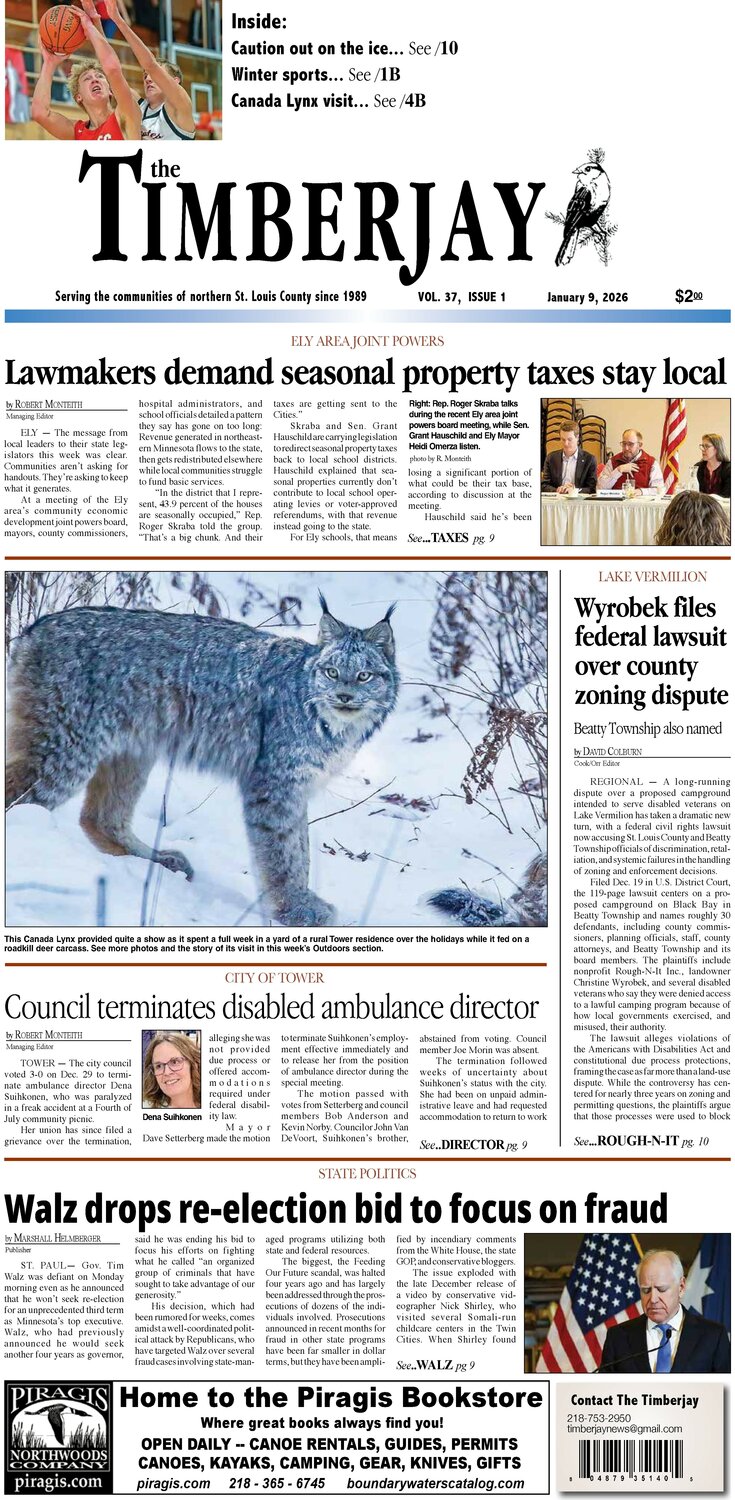 January 9, 2026 e-edition - The Timberjay