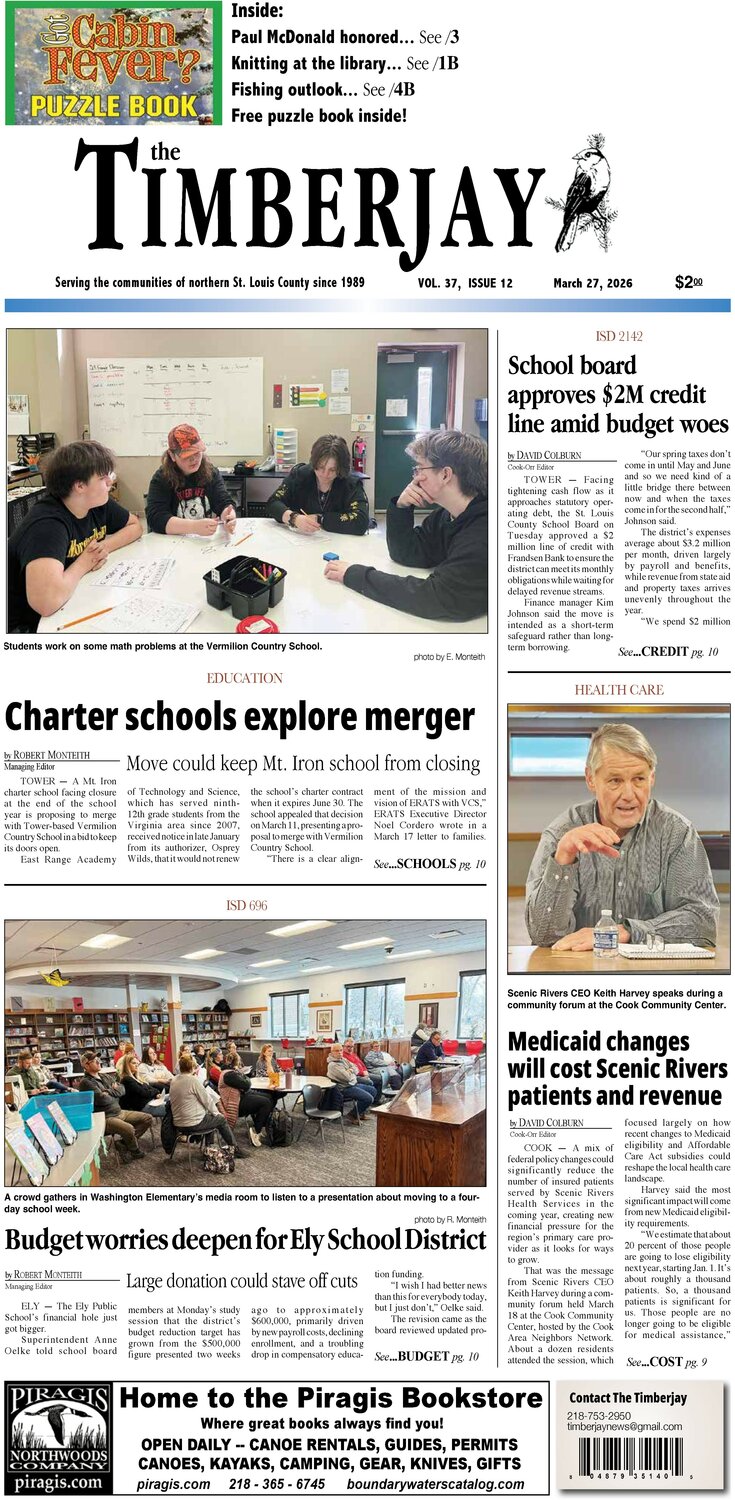 March 27, 2026 e-edition - The Timberjay