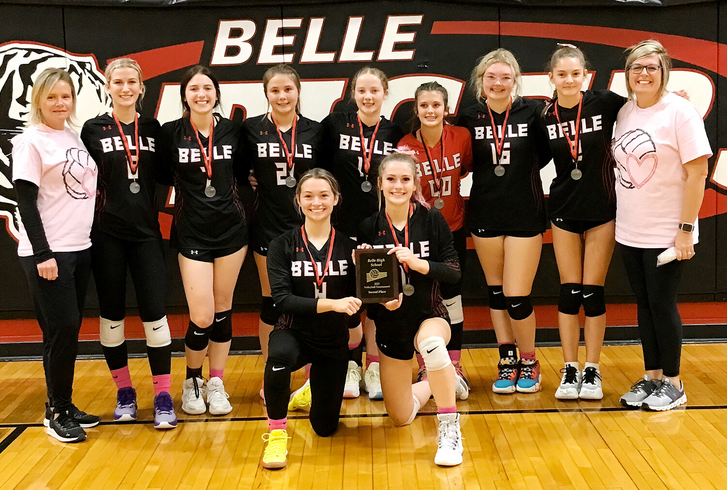 Lady Tiger volleyball places second in home tournament | Maries County ...