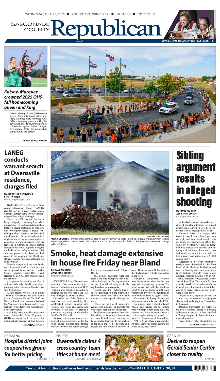 GCR 10-22-25 | Gasconade County Republican