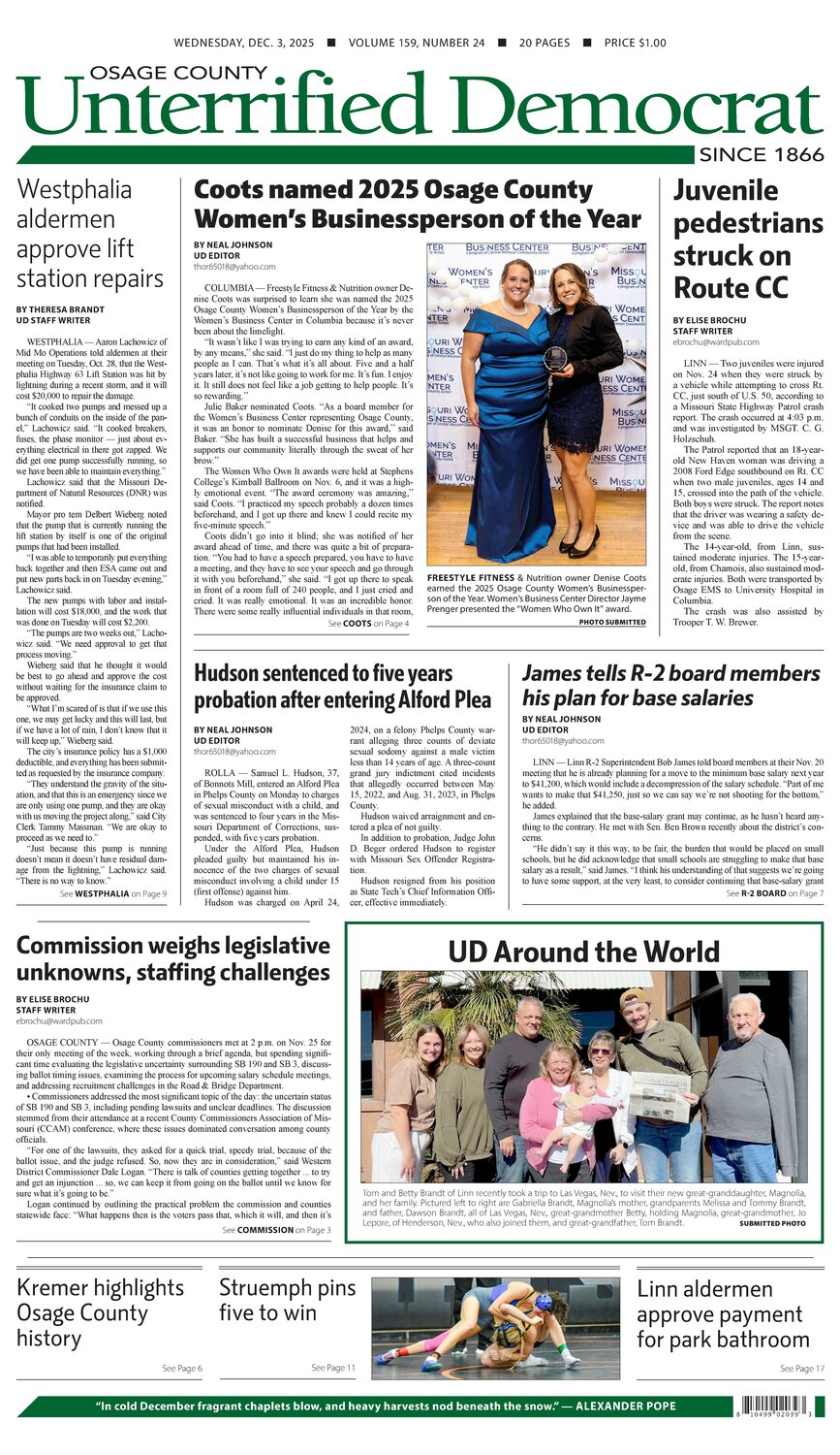 UD 12-3-2025 | The Unterrified Democrat